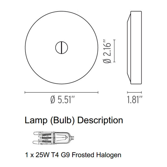 FLOS Mini Button Wall / Ceiling Light - 2Modern