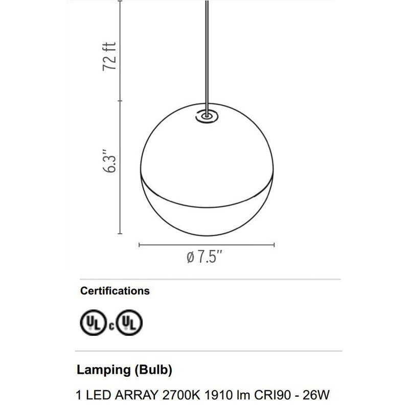 FLOS String Light Sphere Pendant Light - 2Modern