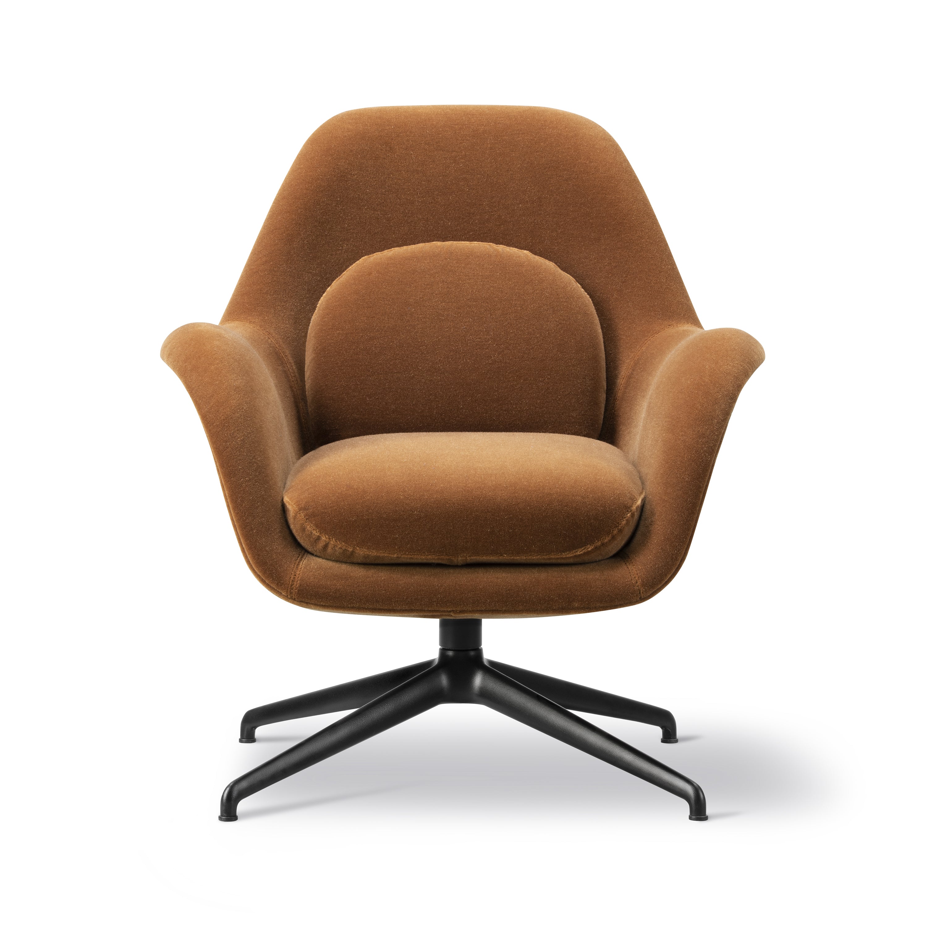 Fredericia Furniture Swoon Petit Lounge Chair with Swivel Base - 2Modern