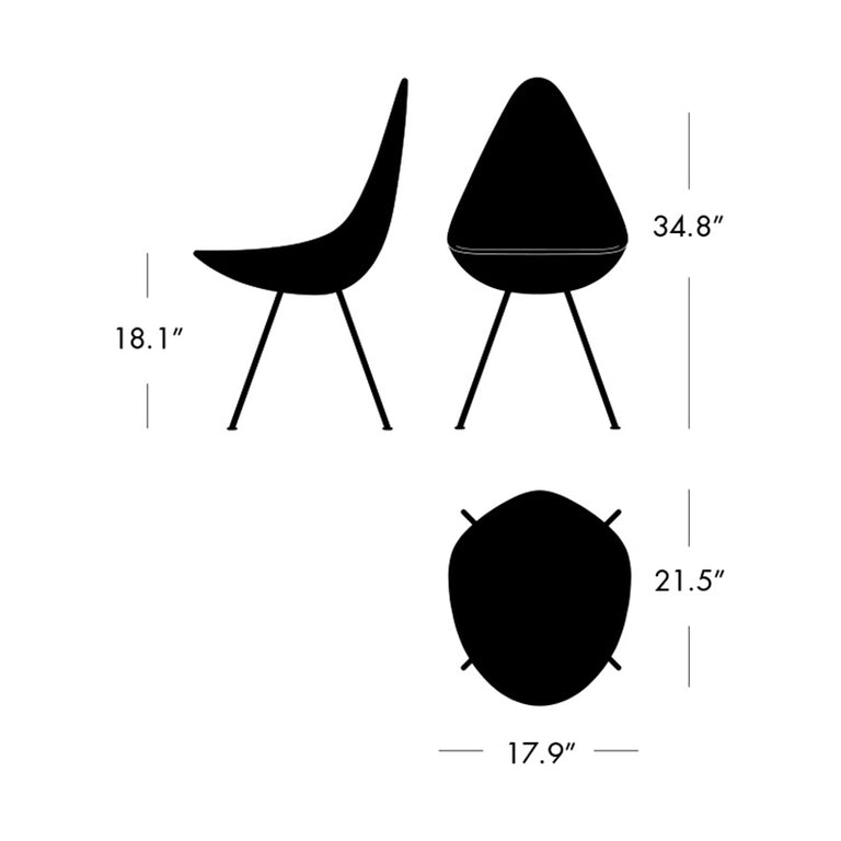 Fritz Hansen Drop Dining Chair - 2Modern