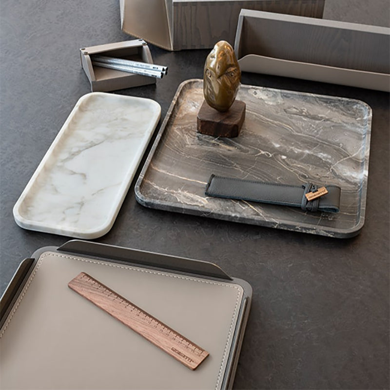 Giorgetti Area Rectangular Marble Tray - 2Modern