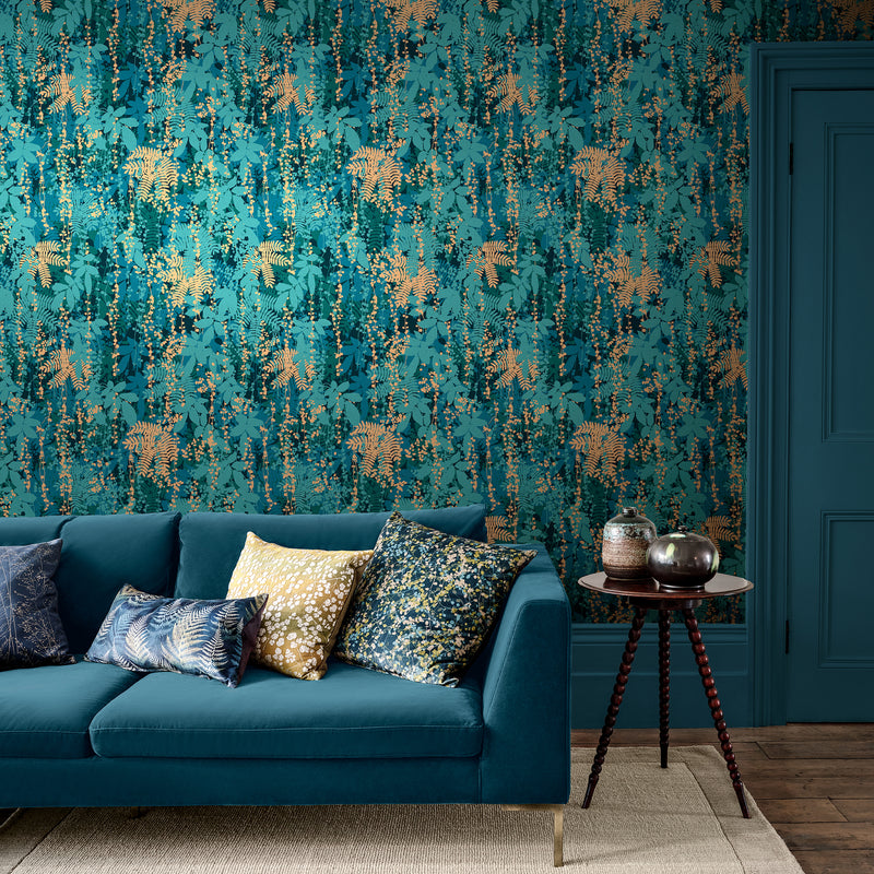 Graham & Brown Clarissa Hulse Canopy Antique Gold Wallpaper - 2Modern