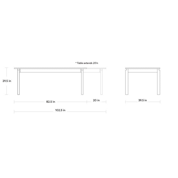 Gus Annex Extendable Dining Table - 2Modern