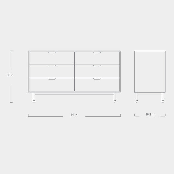 Gus Munro 6 Drawer Dresser - 2Modern