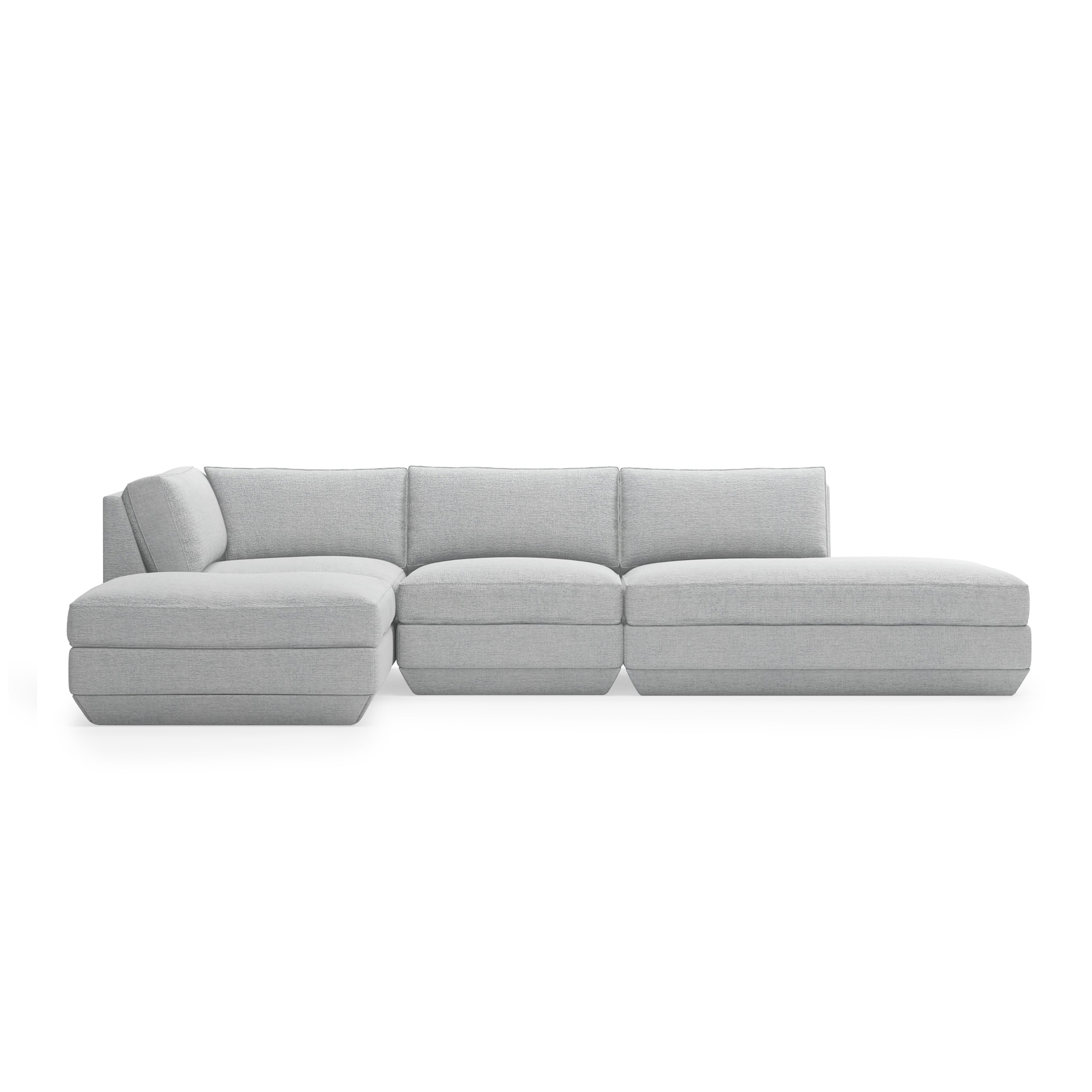 Gus Podium Modular 4-piece Lounge Sectional B - 2Modern