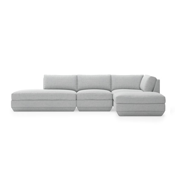 Gus Podium Modular 4-piece Lounge Sectional B - 2Modern