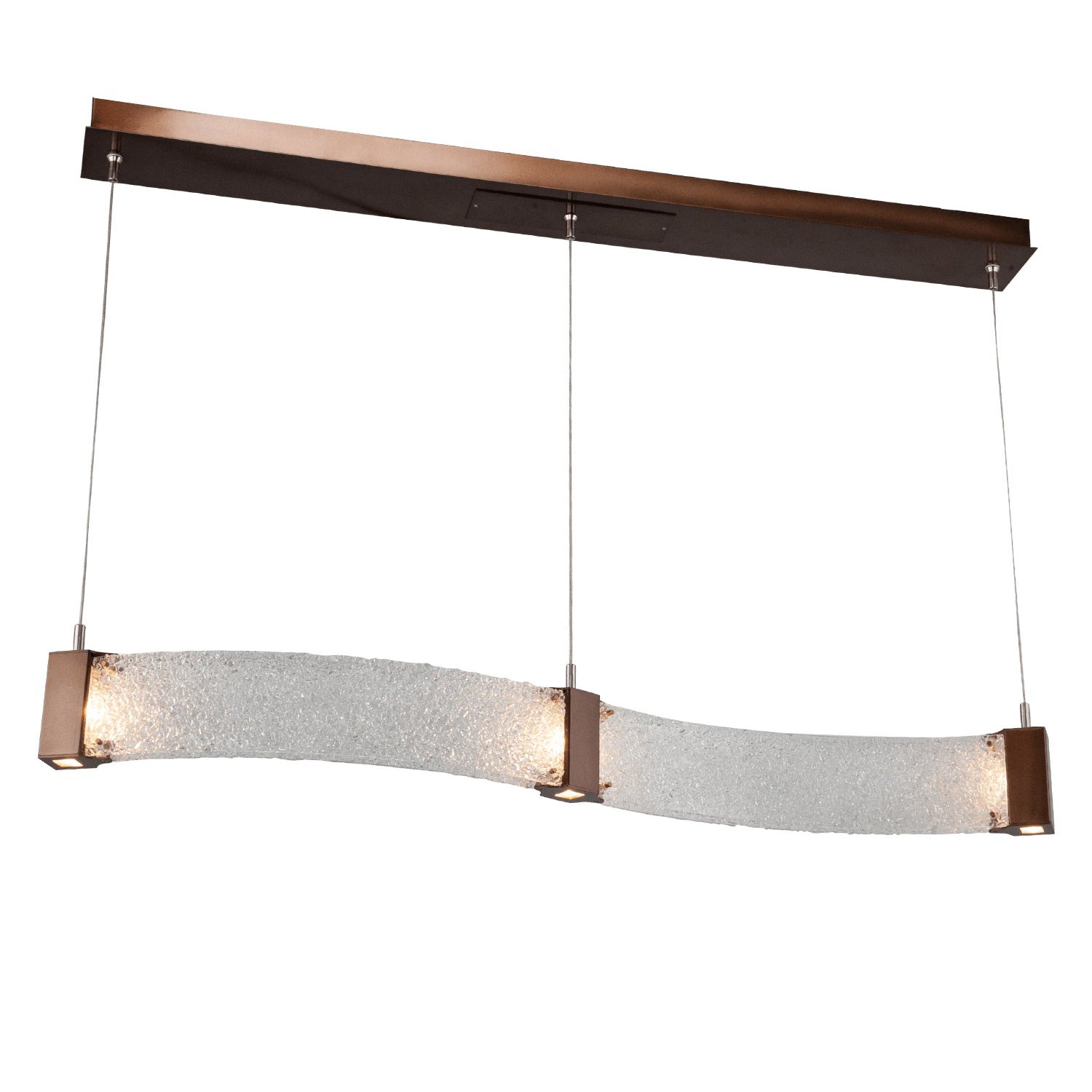 Hammerton Studio Parallel Curved Linear Suspension Light - 2Modern