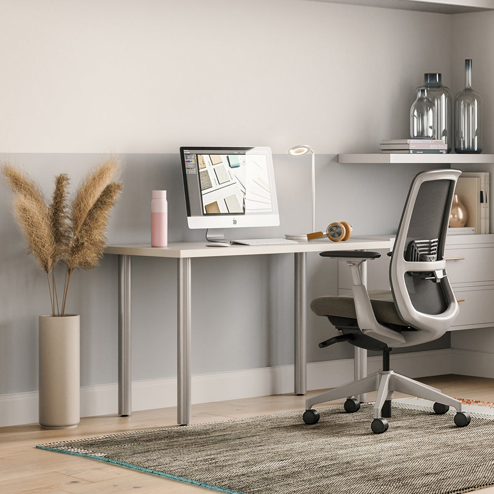 Haworth Jive Desk with Post Leg - 2Modern