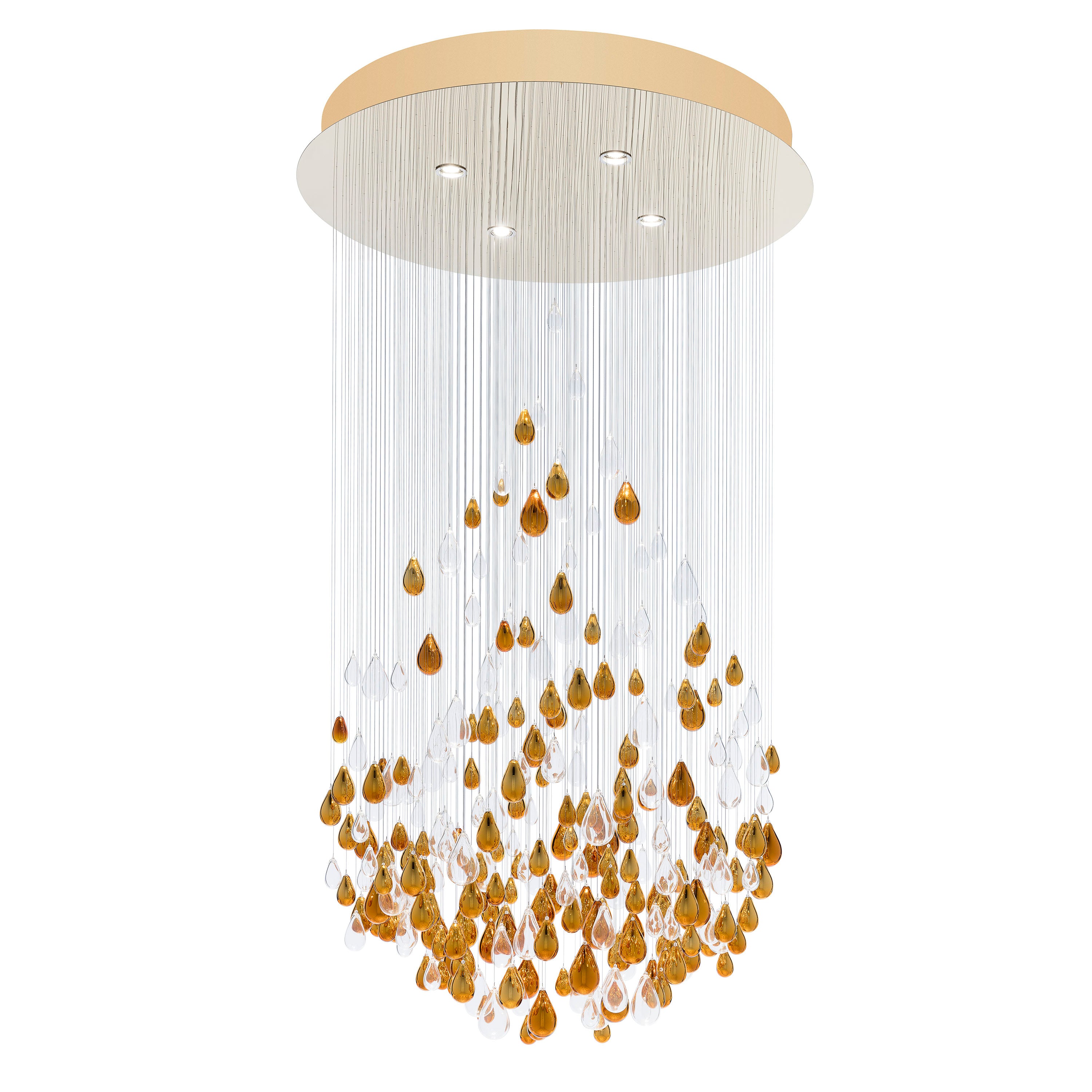 Lasvit Droplets Sculpture Semi Flush Mount - 2Modern