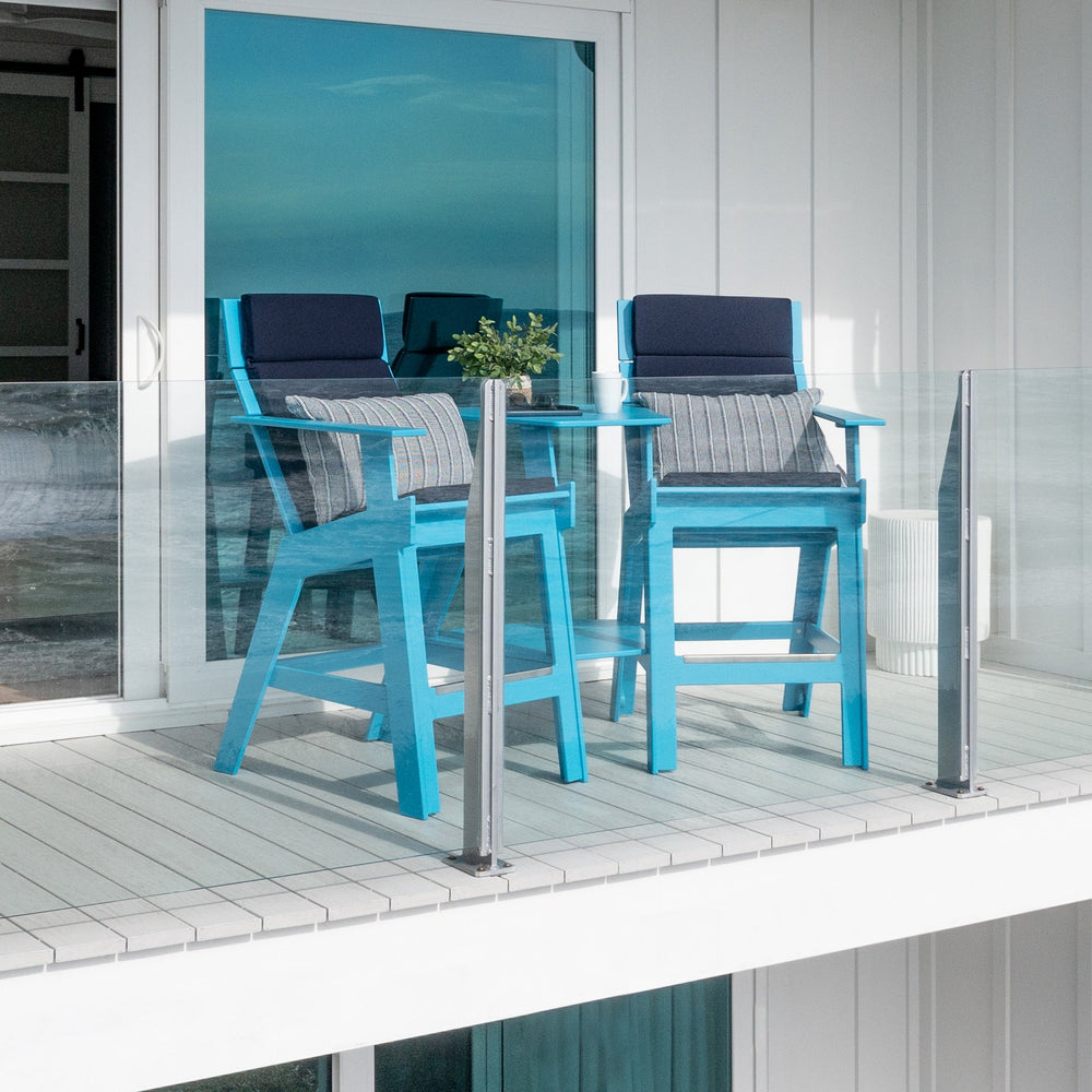 Loll Designs Lollygagger Hi-Rise Chairs with Curved Attached Table ...