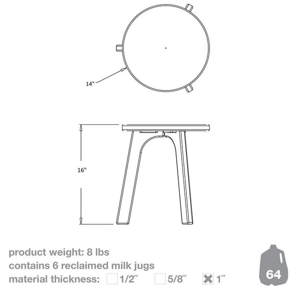 Loll Designs Milk Stool - 2Modern