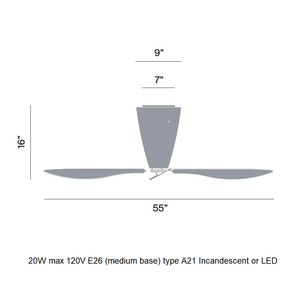 Luceplan Blow Ceiling Fan - 2Modern