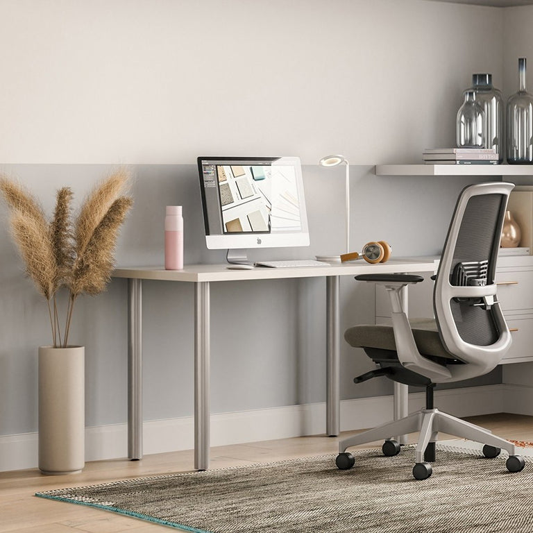 Haworth Jive Desk with Post Leg - 2Modern