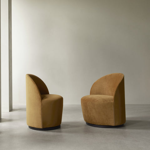 Audo Copenhagen Tearoom Side Chair with Return Swivel Base by Menu ...