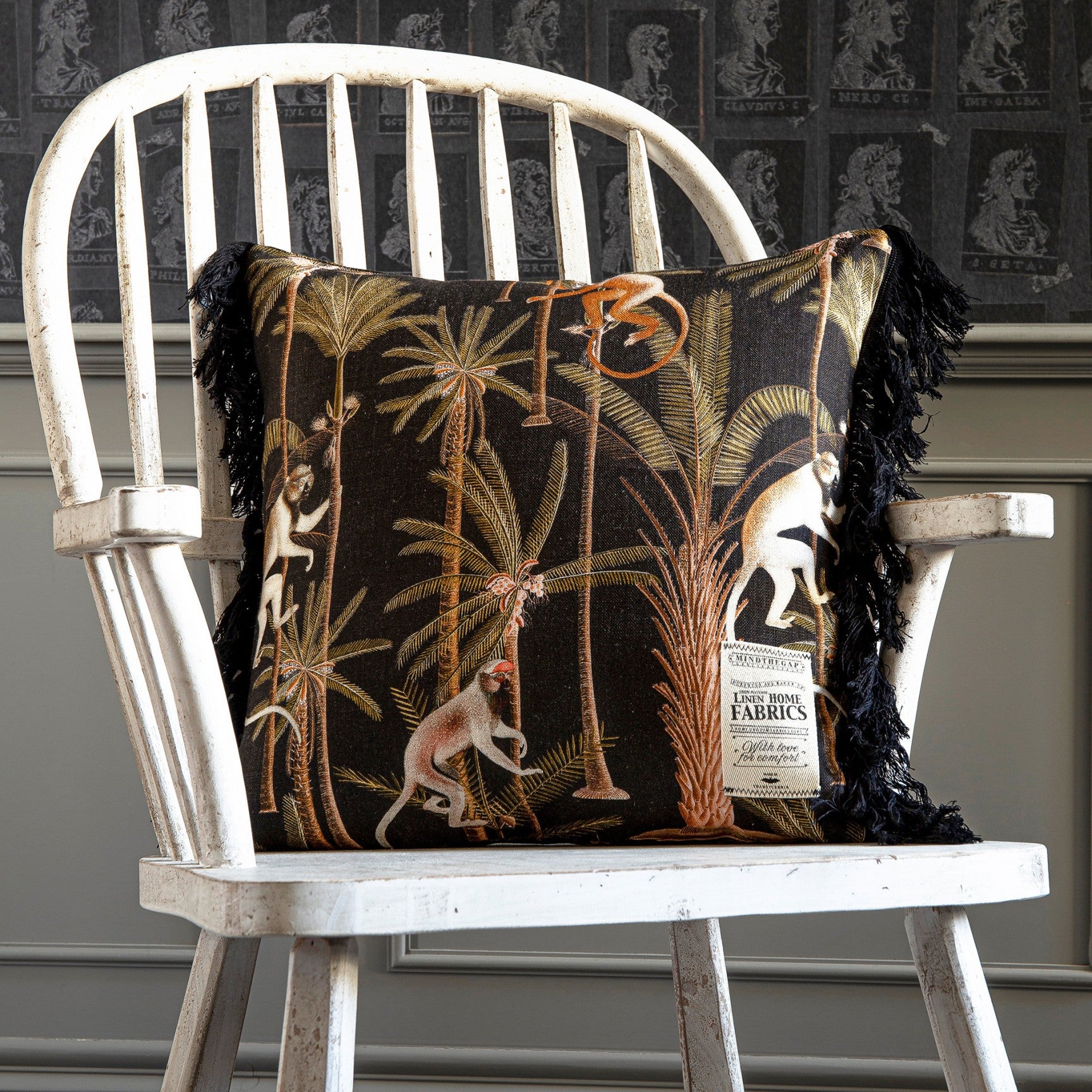 Mind The Gap Barbados Anthracite Pillow - 2Modern