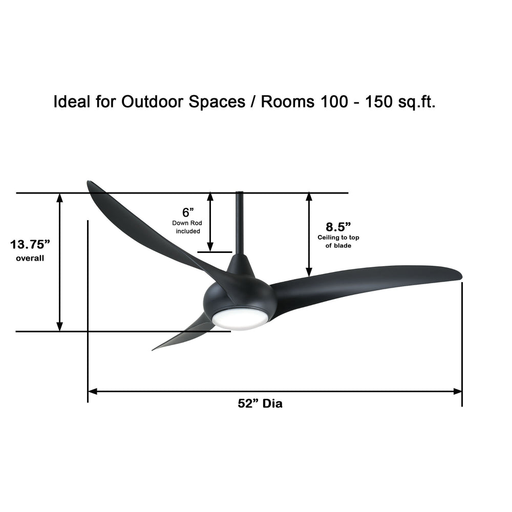 Minka Aire Light Wave Ceiling Fan - 2Modern