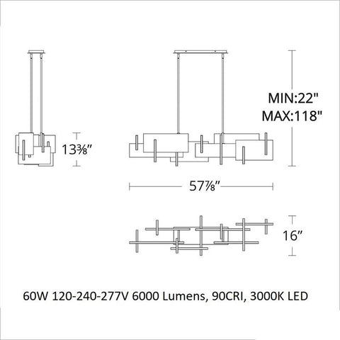 Modern Forms Amari LED Chandelier - 2Modern