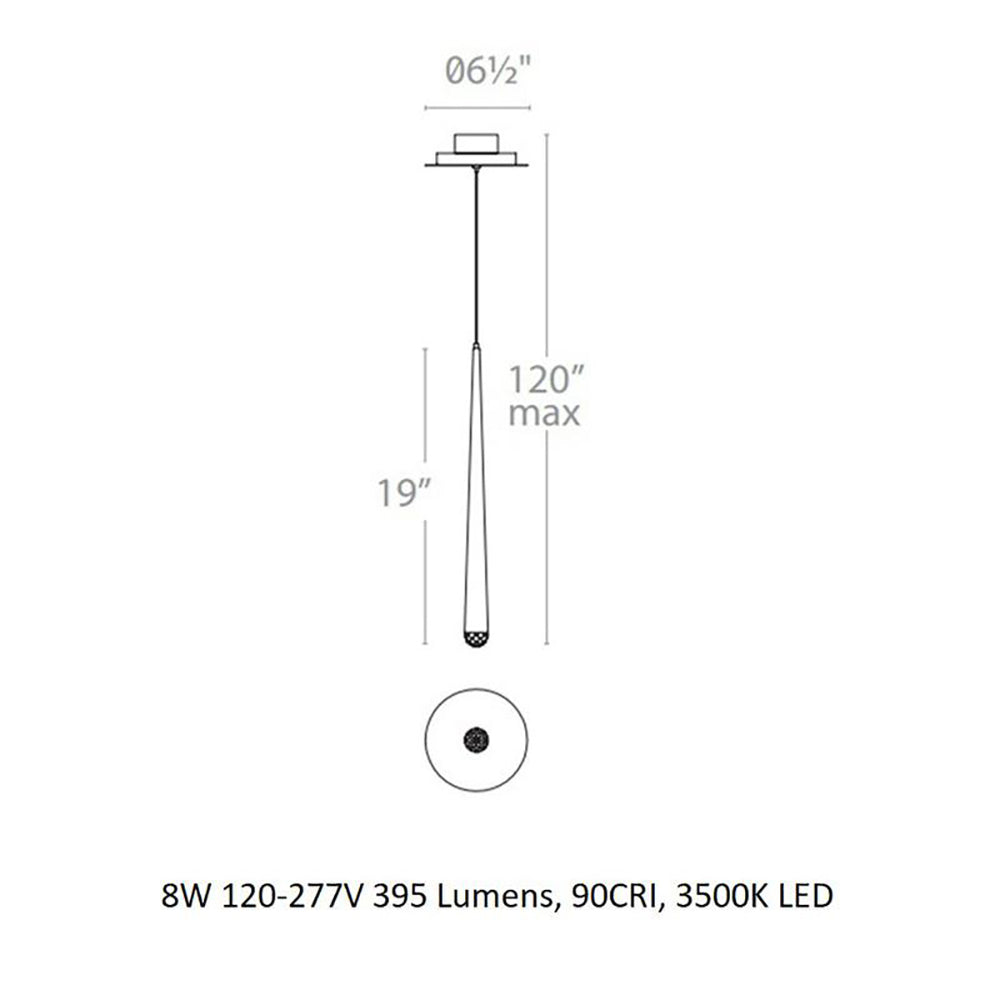 Modern Forms Cascade Crystal LED Pendant Light - 2Modern