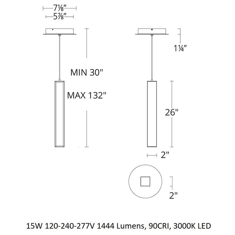 Modern Forms Chaos LED Pendant Light - 2Modern