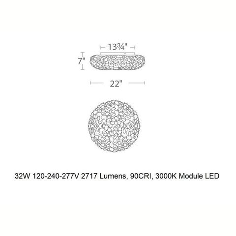 Modern Forms Fluffy LED Flush Mount - 2Modern