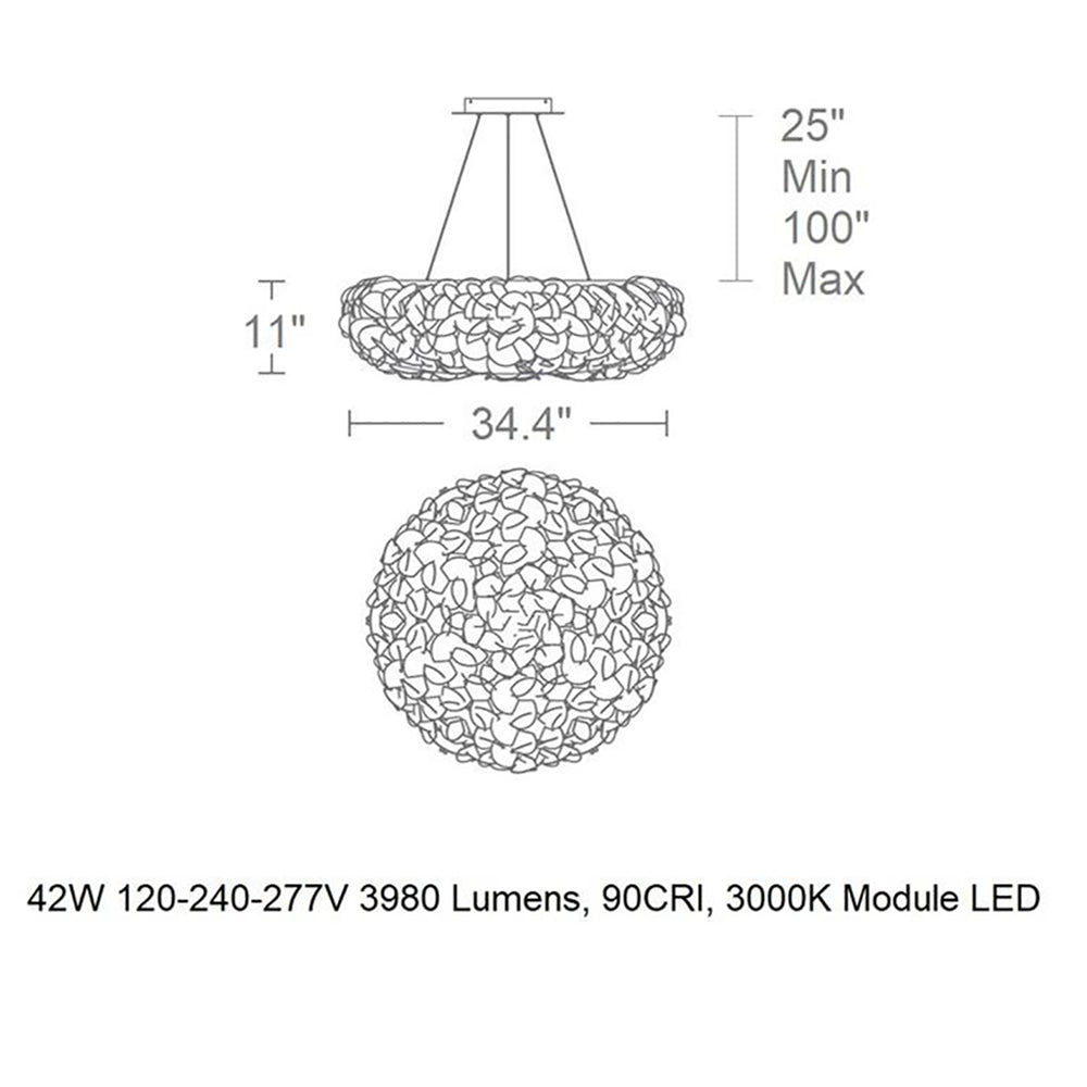 Modern Forms Fluffy LED Pendant Light - 2Modern