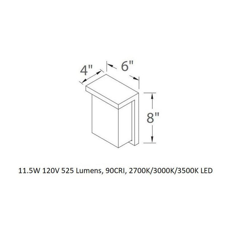 Modern Forms Ledge Indoor/Outdoor Wall Light - 2Modern
