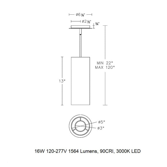 Modern Forms Metropolis LED Mini Pendant Light - 2Modern