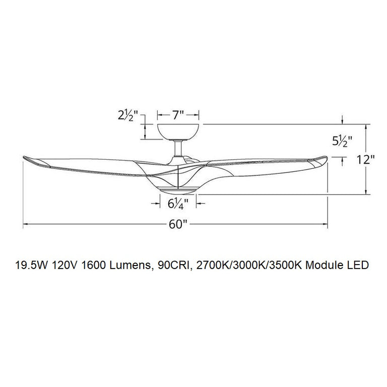 Modern Forms Smart Fans Morpheus III Indoor/Outdoor LED Smart Ceiling ...