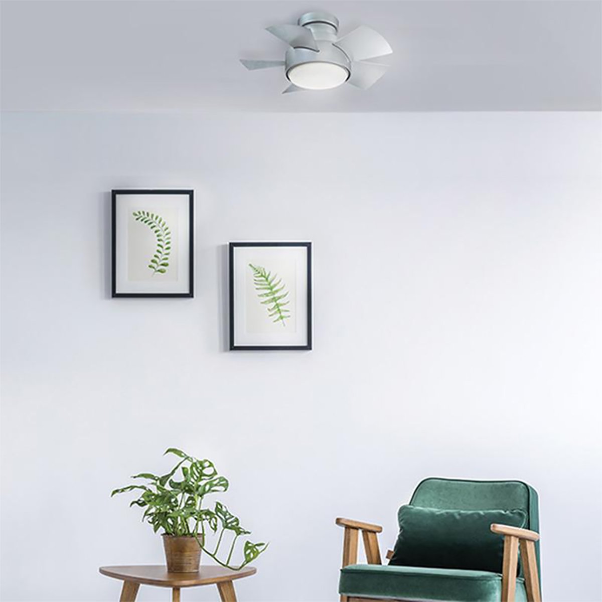 Modern Forms Smart Fans Vox Indoor/Outdoor LED Smart Flush Mount ...