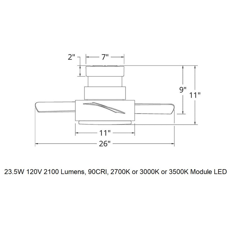 Modern Forms Smart Fans Vox Indoor/Outdoor LED Smart Flush Mount ...