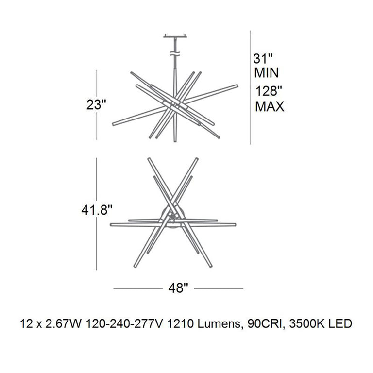 Modern Forms Stormy LED Pendant Light - 2Modern