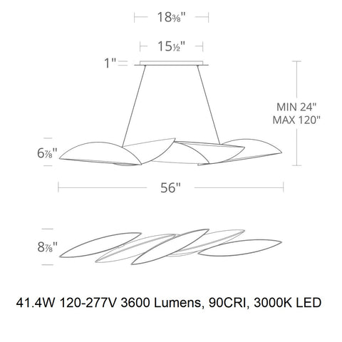 Modern Forms Sydney LED Linear Pendant Light - 2Modern