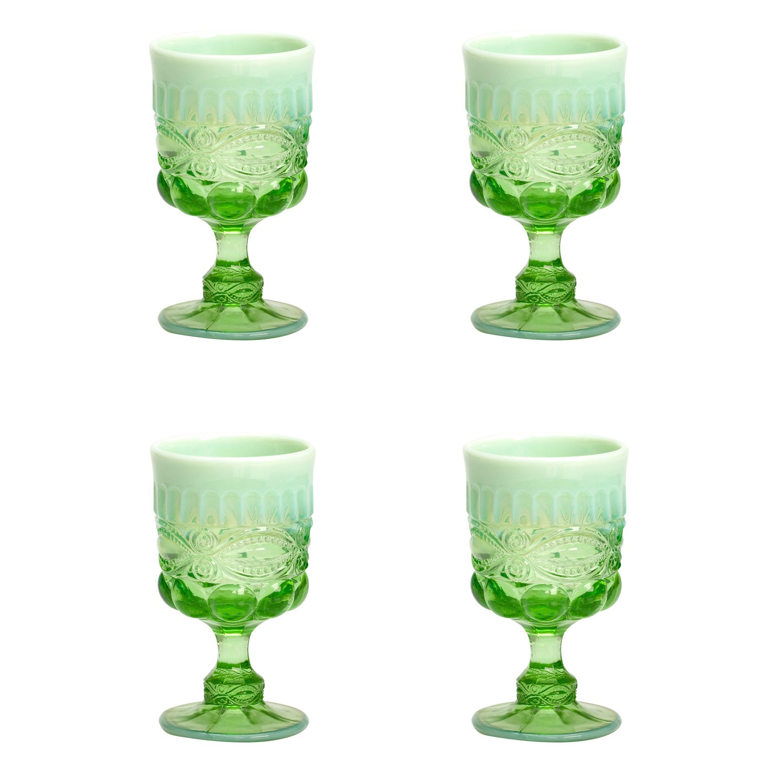 Mosser Glass Eye Winker Goblet (Set of 4) - 2Modern