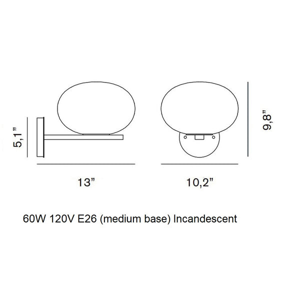 OLUCE Alba Wall Light - 2Modern