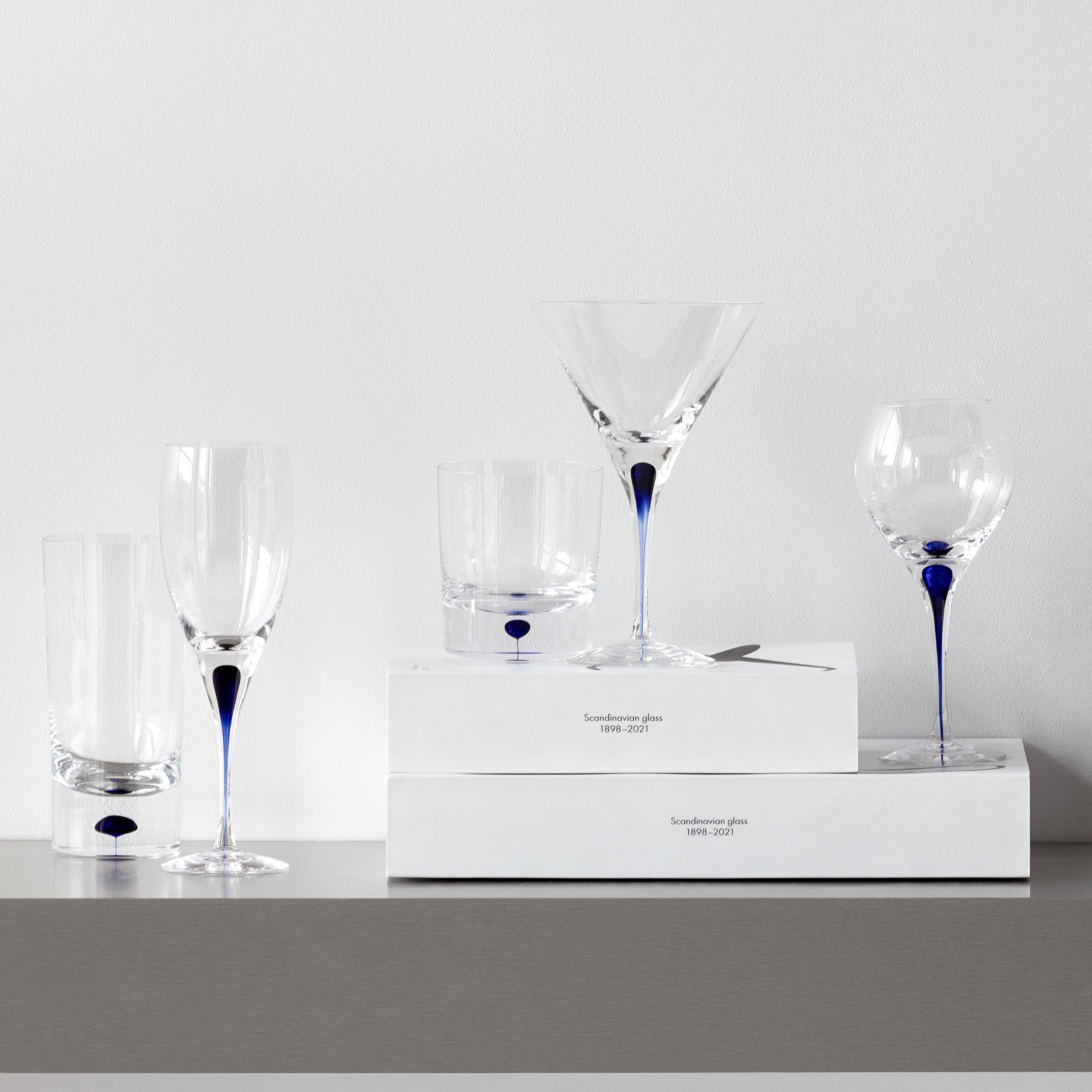 Orrefors Intermezzo Blue Claret Glass - 2Modern