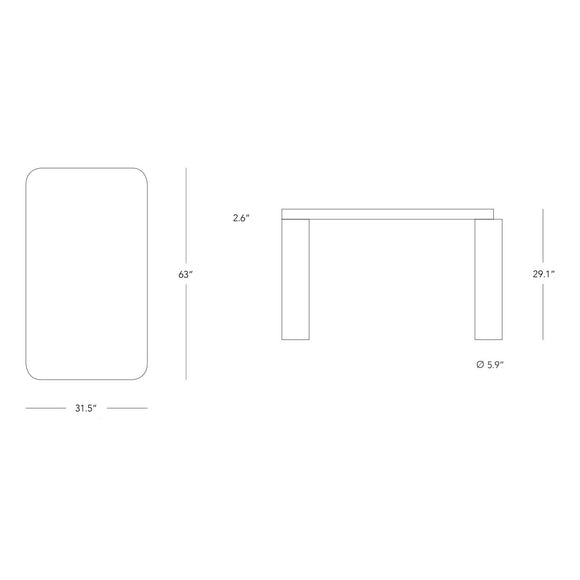 Resident Offset Dining Table - 2Modern