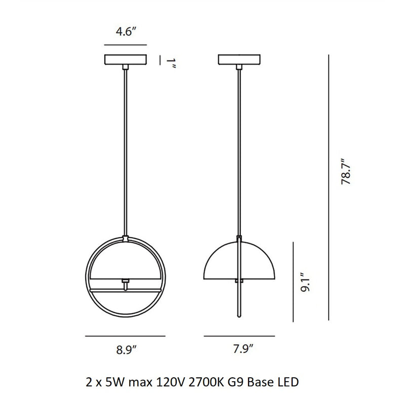 Seed Design Huan LED Pendant Light - 2Modern