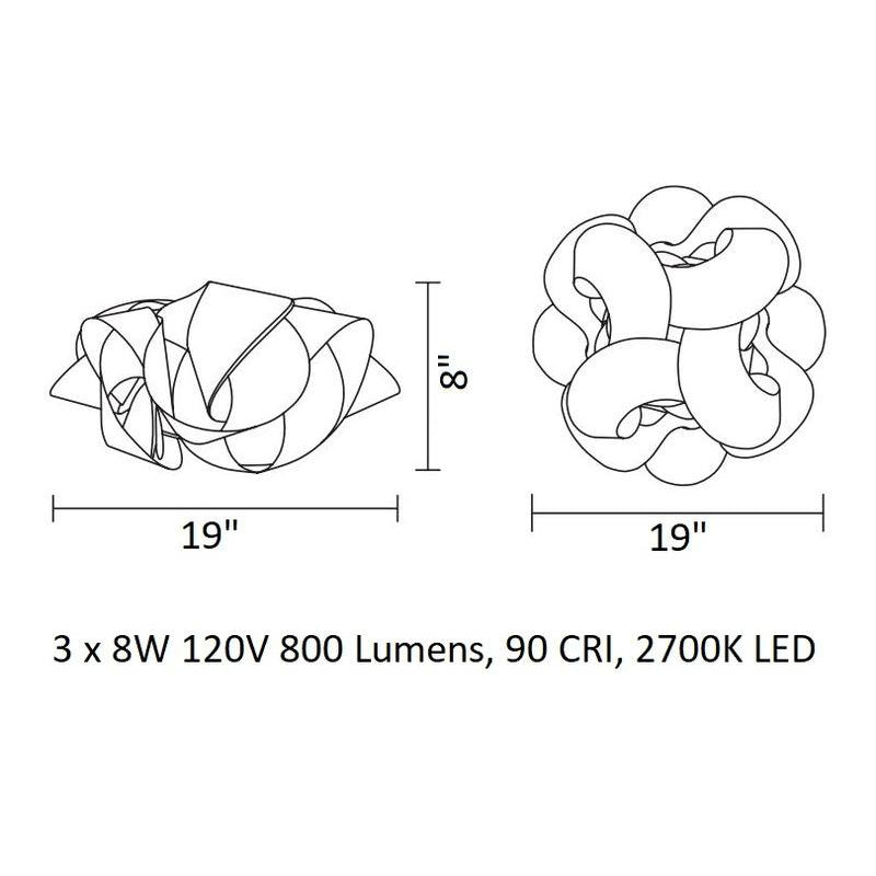 SLAMP Fabula Wall / Ceiling Light - 2Modern