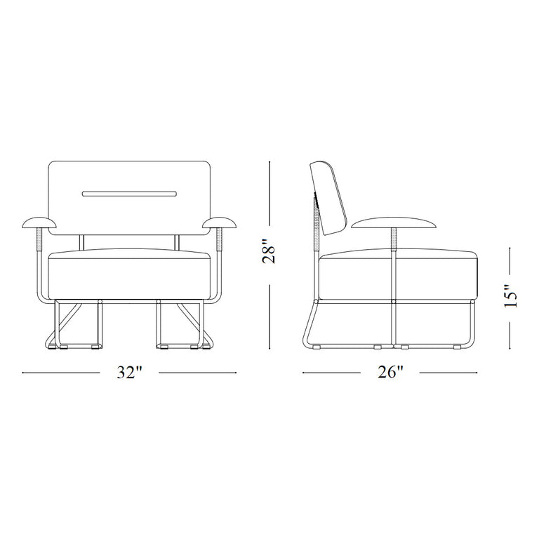 Stellar Works QT Lounge Chair - 2Modern
