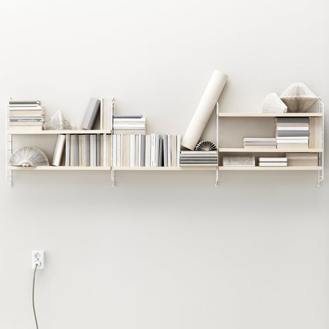 String Furniture Horizontal Wall Shelving Unit - 2Modern