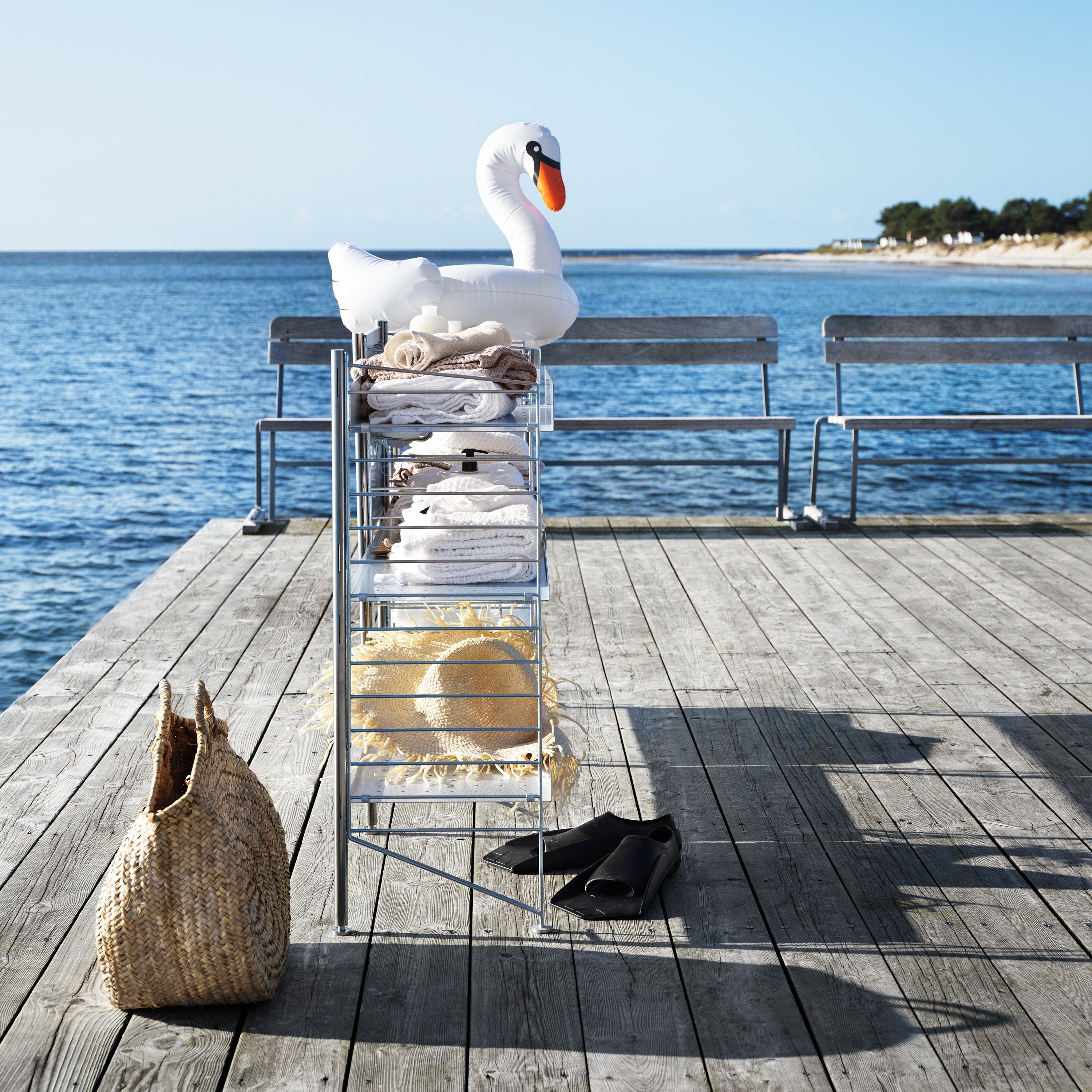 String Furniture Single Outdoor Shelving Unit - 2Modern