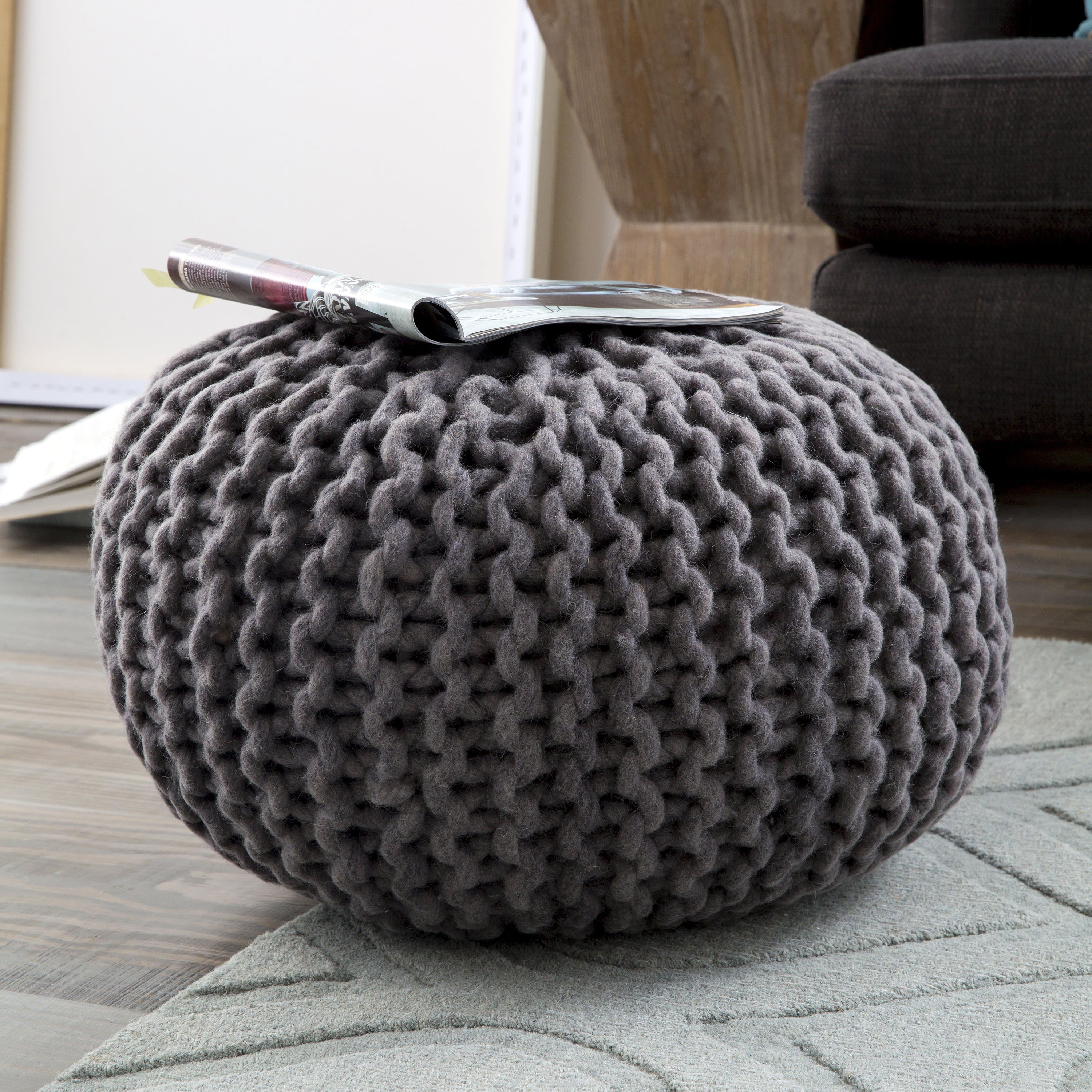 Surya Fargo Sphere Pouf - 2Modern