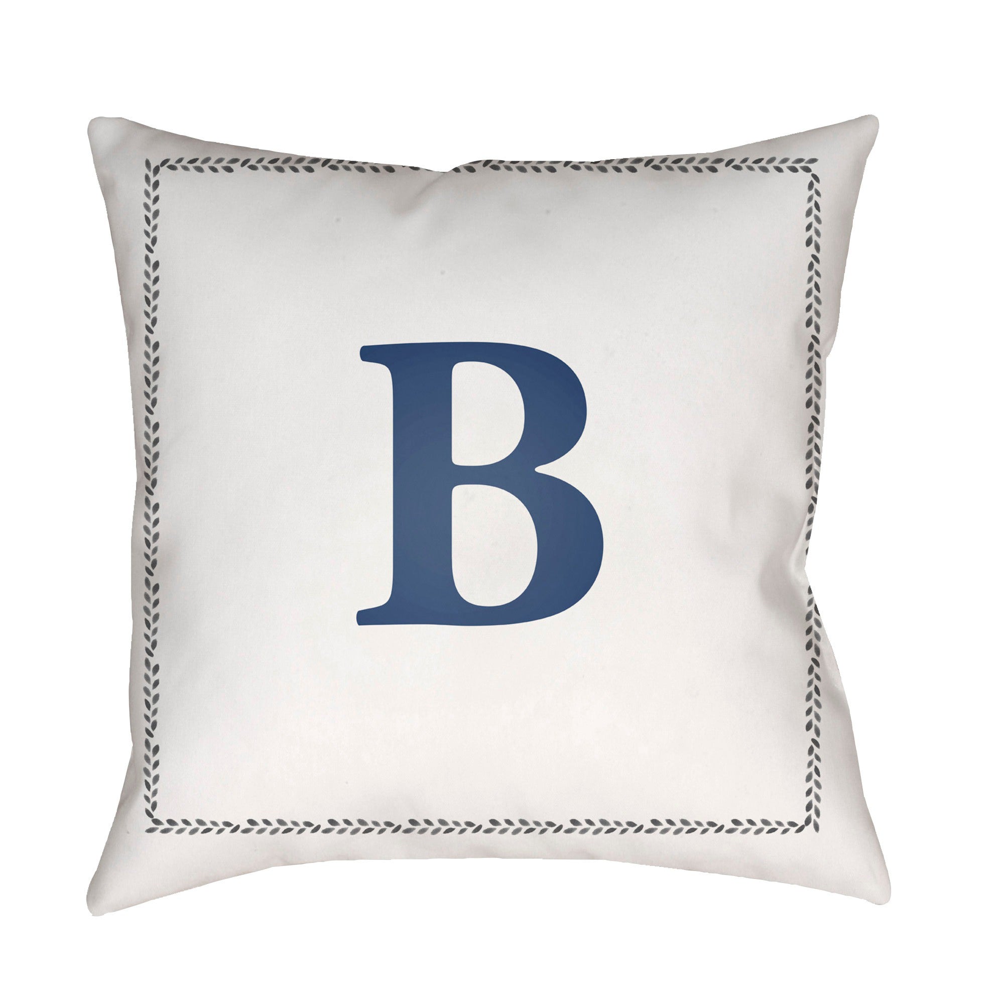 Surya Initials Letter (A to Z) Outdoor Pillow - 2Modern