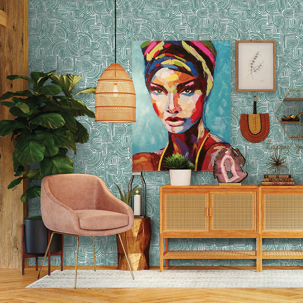 Tempaper Swell Peel and Stick Wallpaper - 2Modern