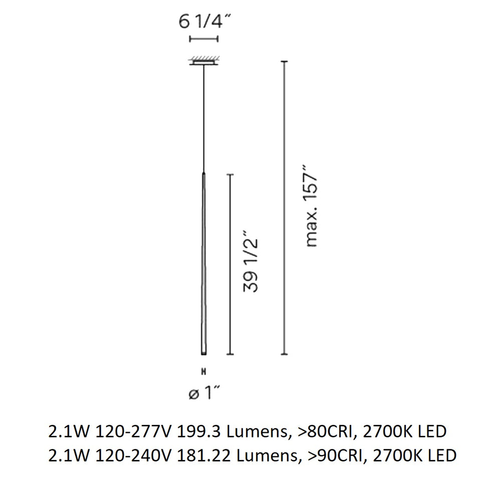 VIBIA Slim Pendant Light - 2Modern