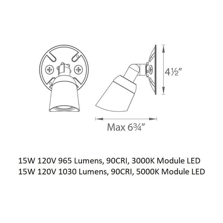 WAC Lighting Endurance Single LED Spot Light - 2Modern
