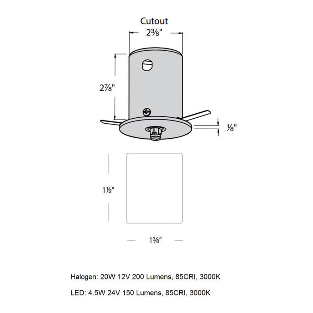 WAC Lighting Irix Crystal Recessed Beauty Spot - 2Modern