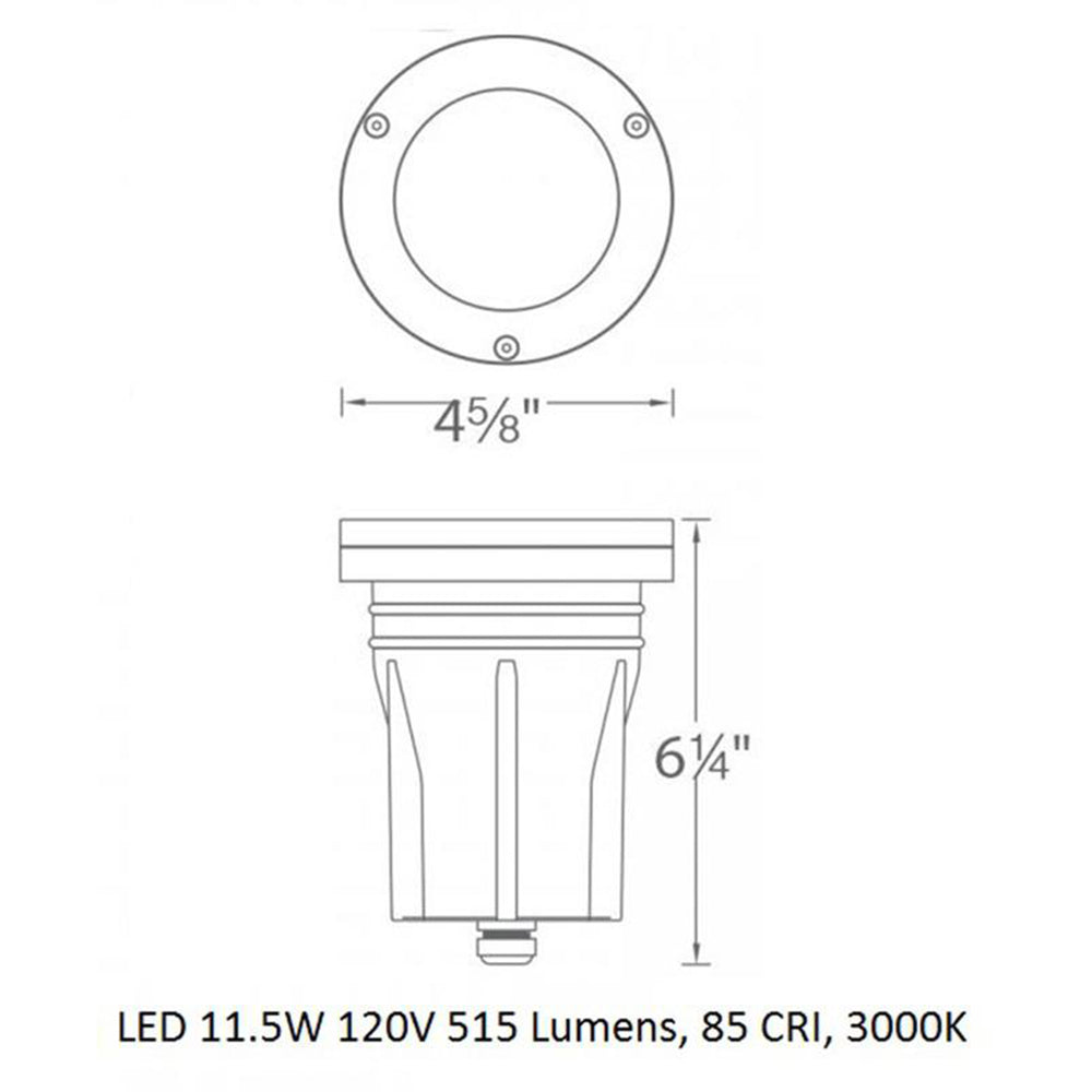 WAC Lighting 120V Outdoor Inground Well Light - 2Modern