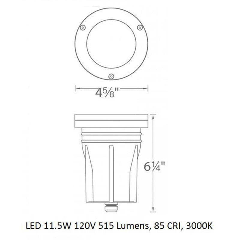 WAC Lighting 120V Outdoor Inground Well Light - 2Modern