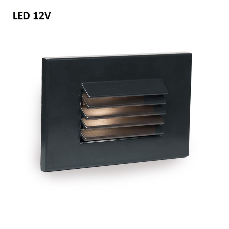 WAC Lighting Low Voltage 4051 Horizontal Louvered Step and Wall Light ...